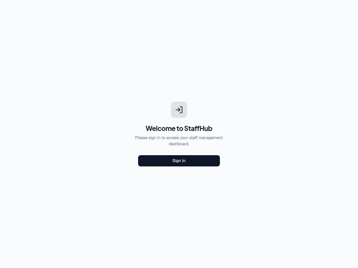 StaffHub Dashboard
