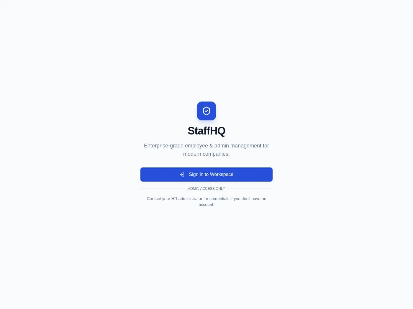 StaffHQ Dashboard