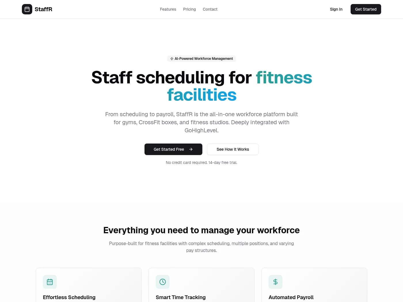 StaffR Workforce Suite