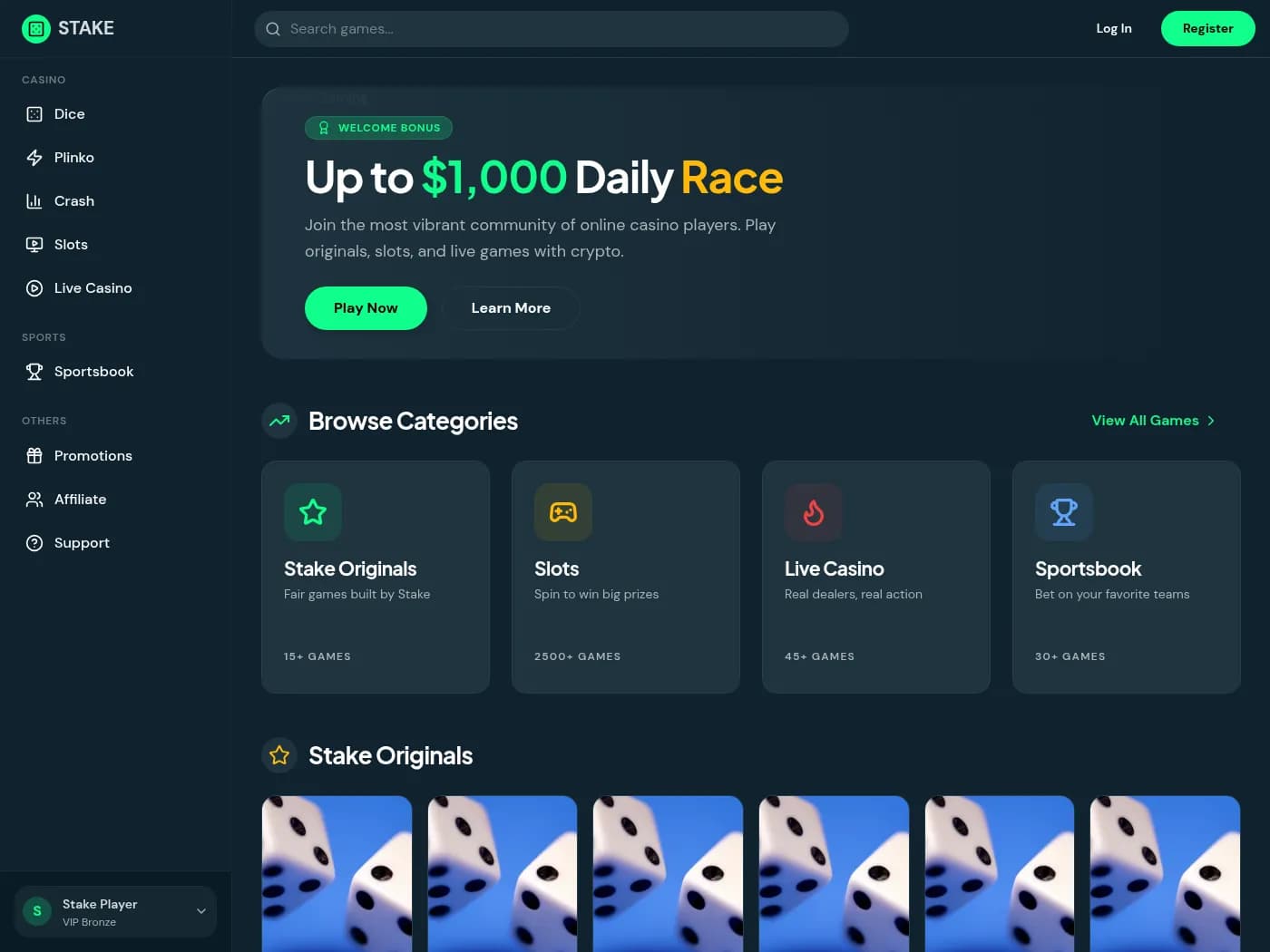 Stake Gaming Portal