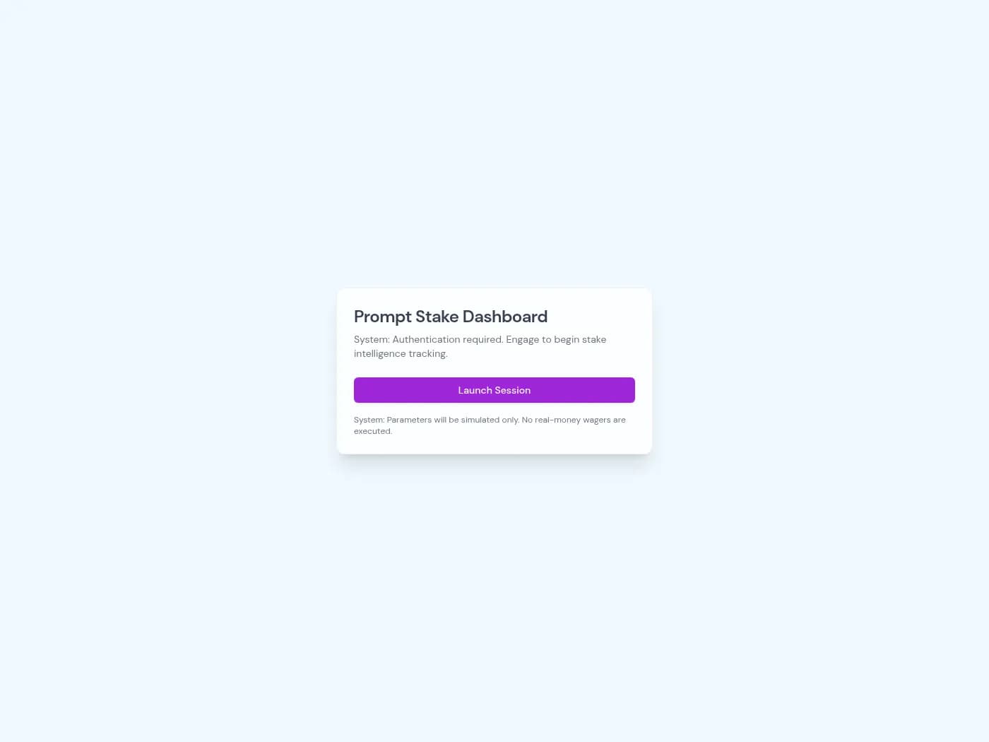 Prompt Stake Dashboard