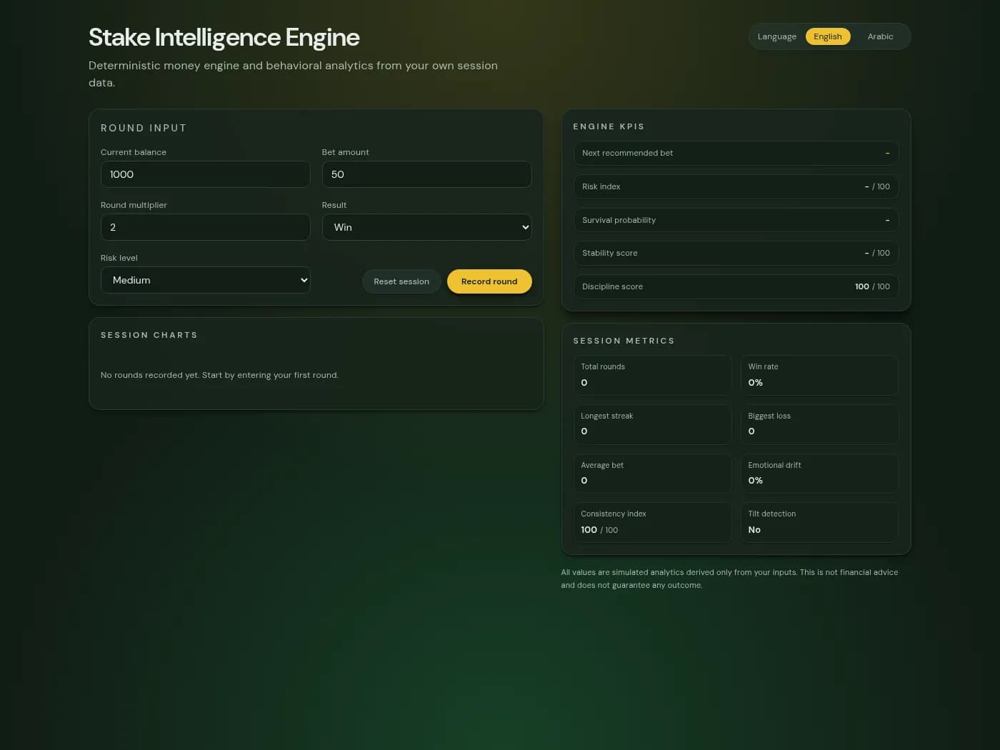 Stake Intelligence Engine