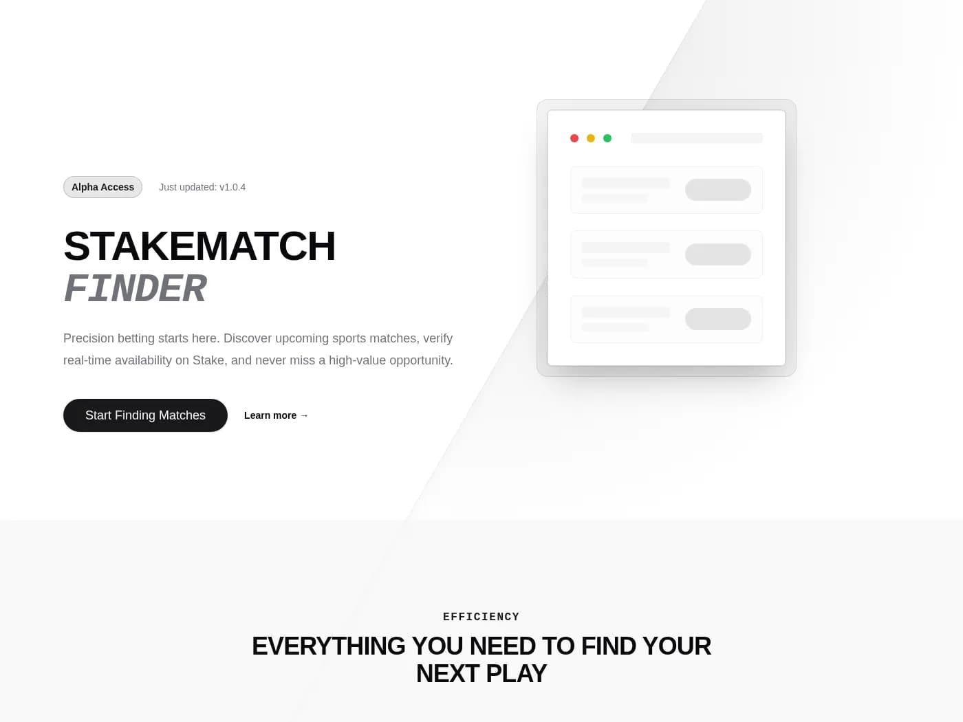 StakeMatch Finder