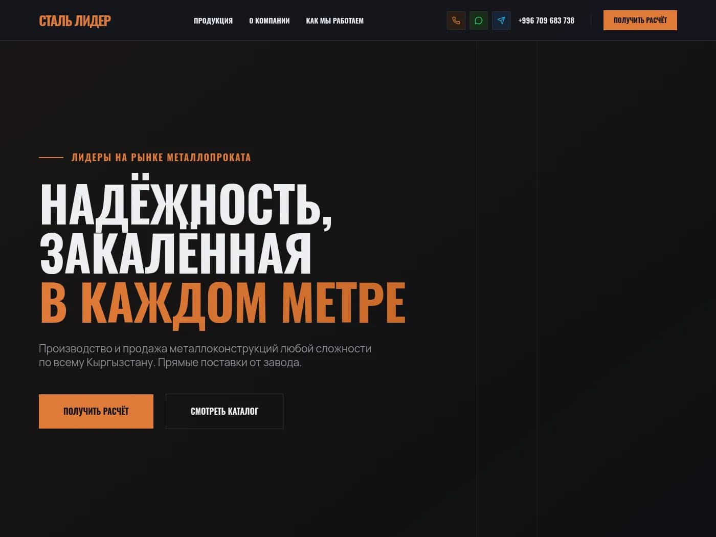 Сталь Лидер Website Revamp