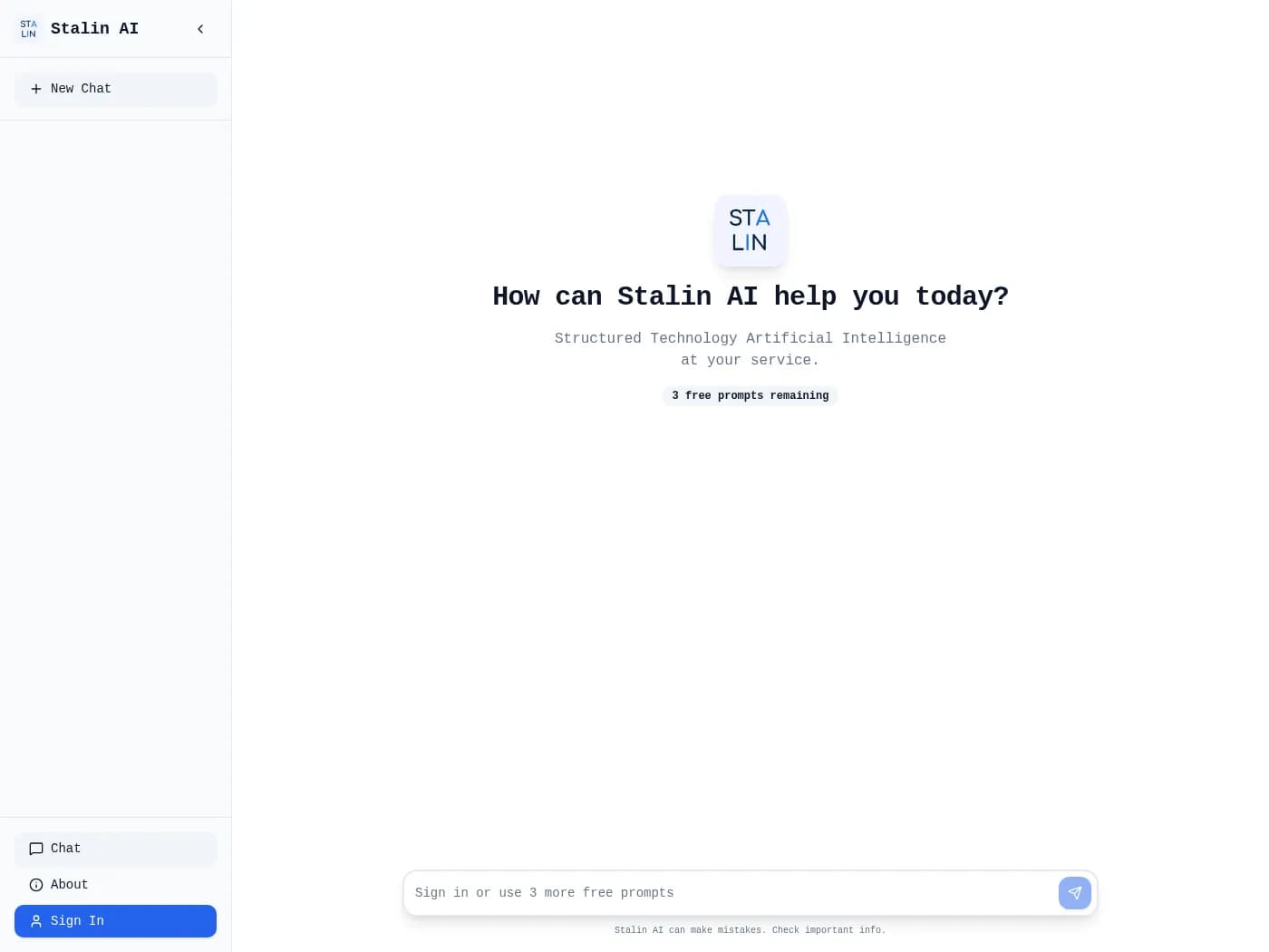 Stalin AI Chatbot
