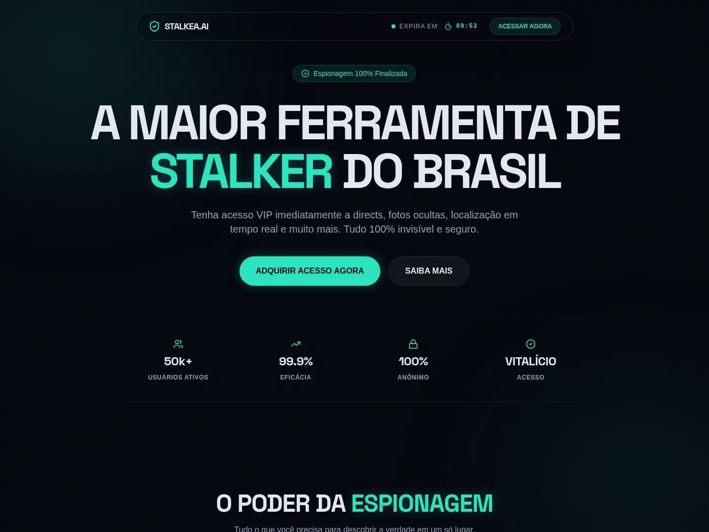 Stalkea AI Inspired Site
