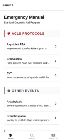 Stanford EM Manual App