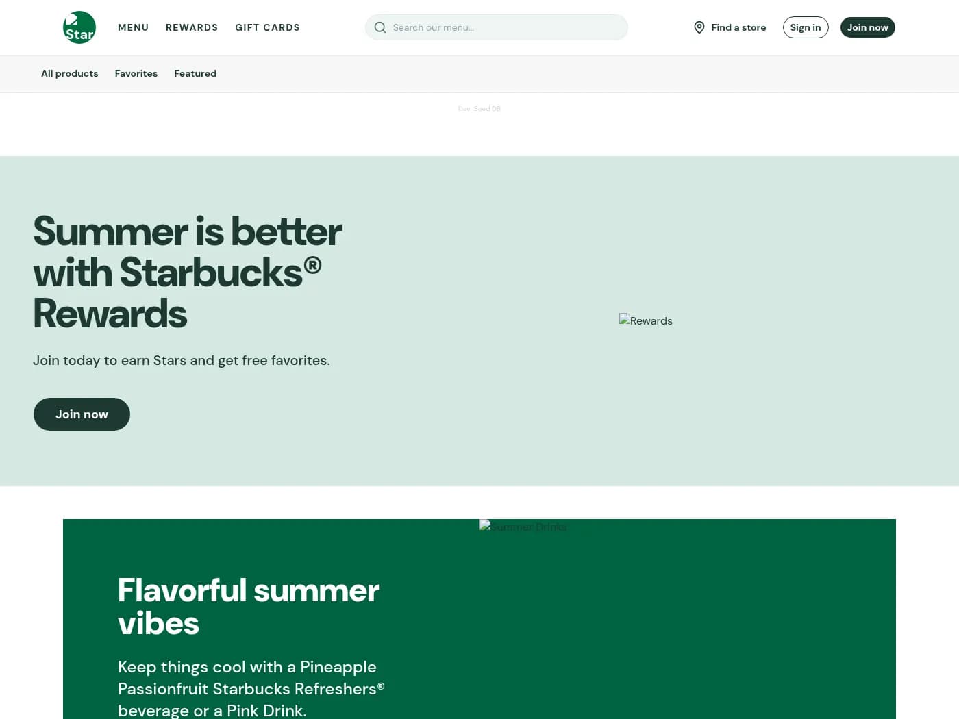 Starbucks Menu Explorer