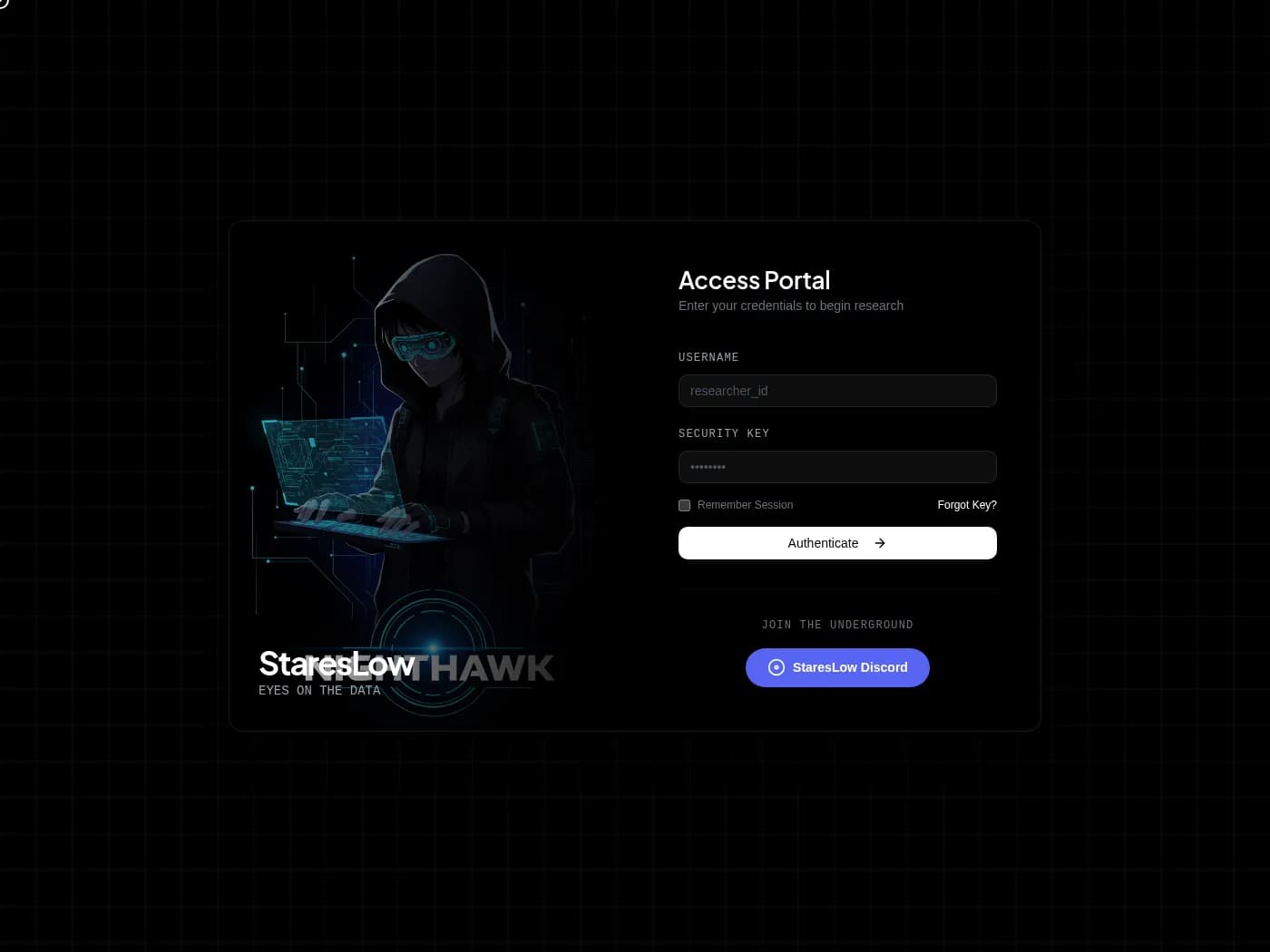 StaresLow Search Portal