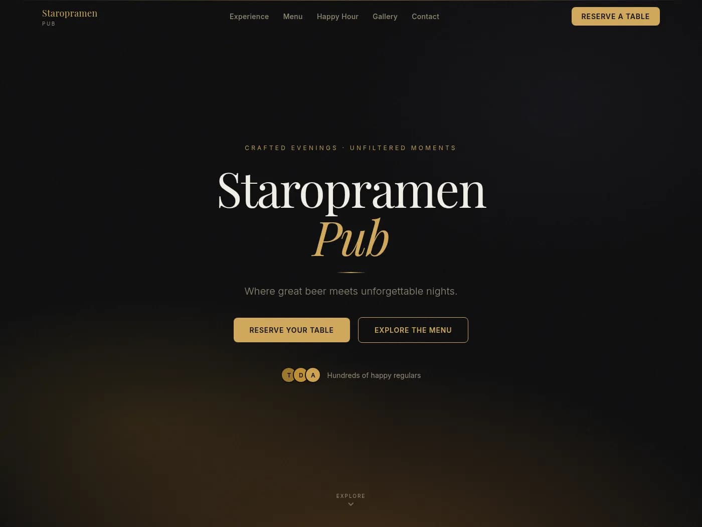 Staropramen Pub Experience