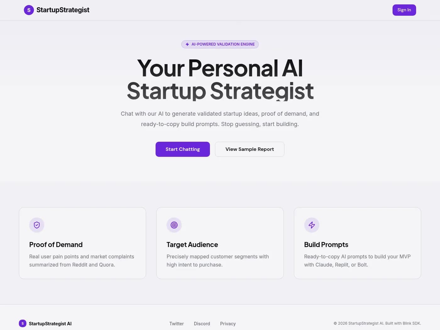 Startup Strategist AI
