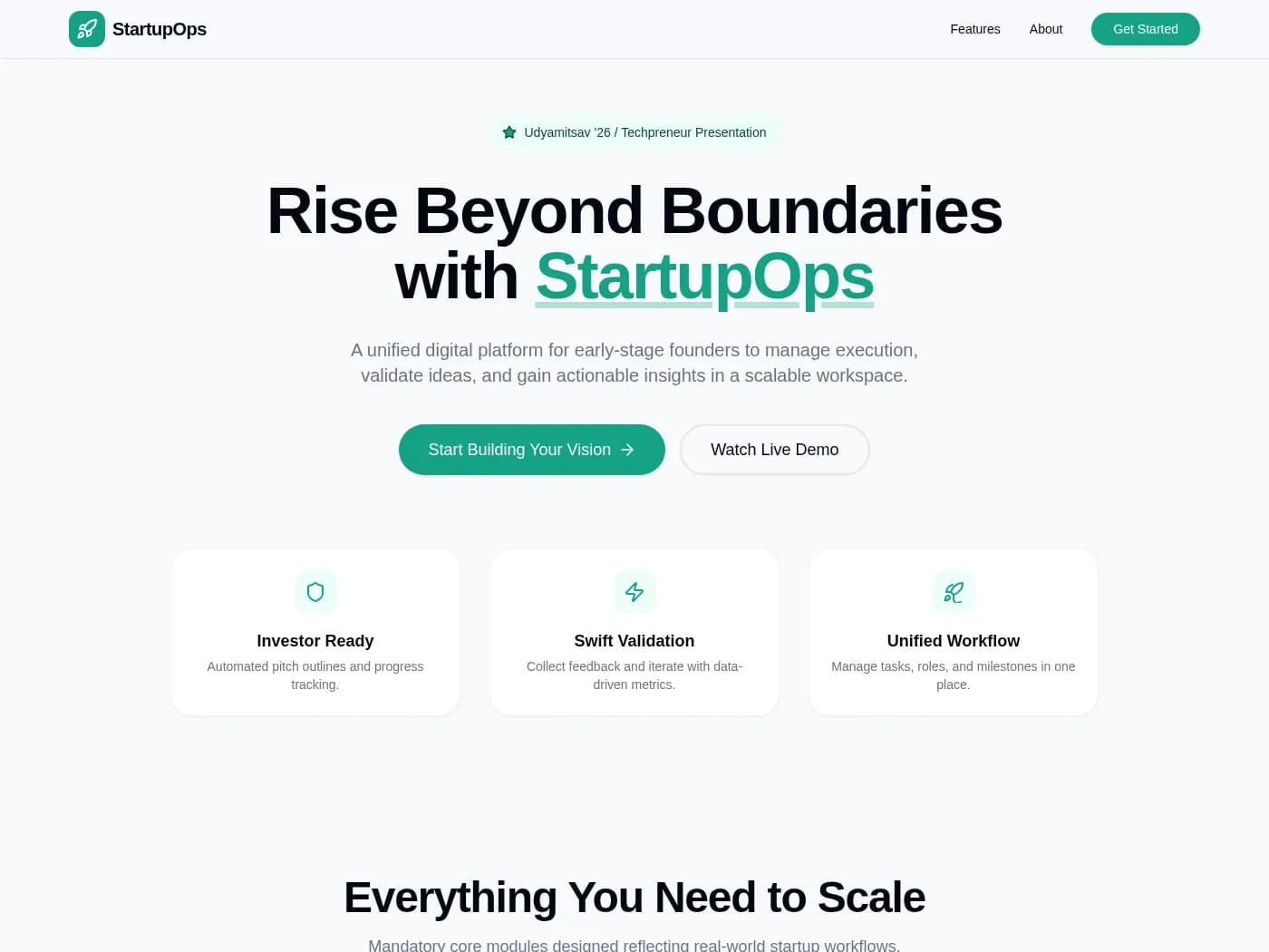 StartupOps Platform