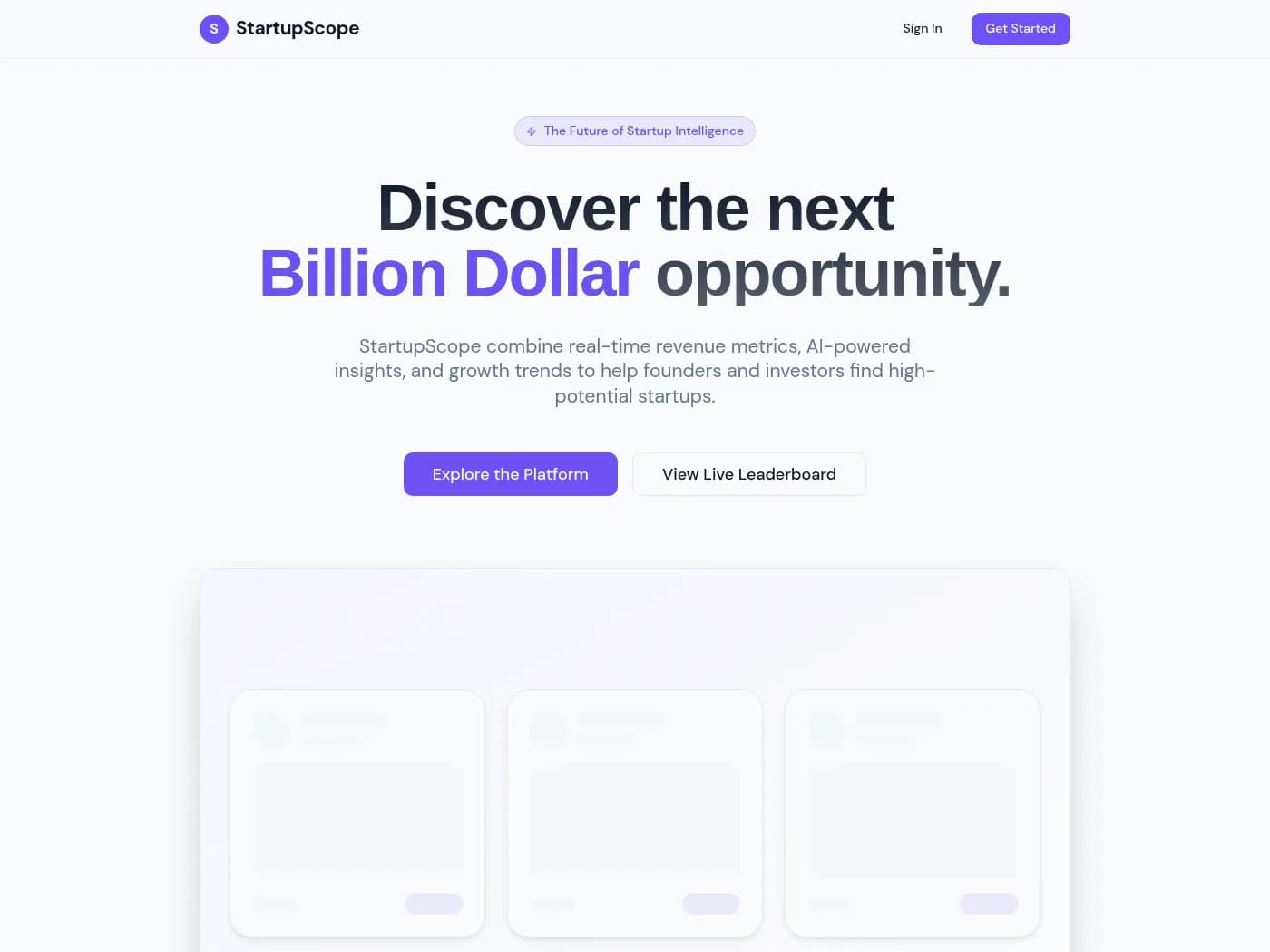 StartupScope Insight Platform