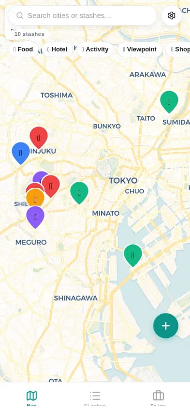 Stashmap Travel Saver
