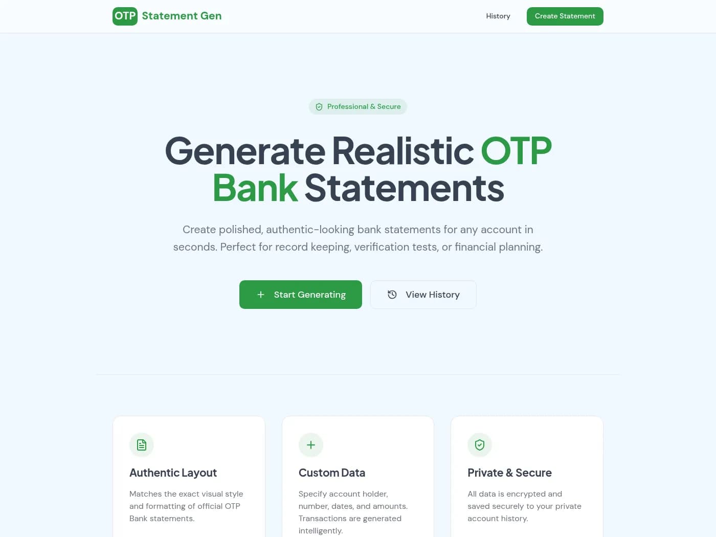 Statement Generator Pro