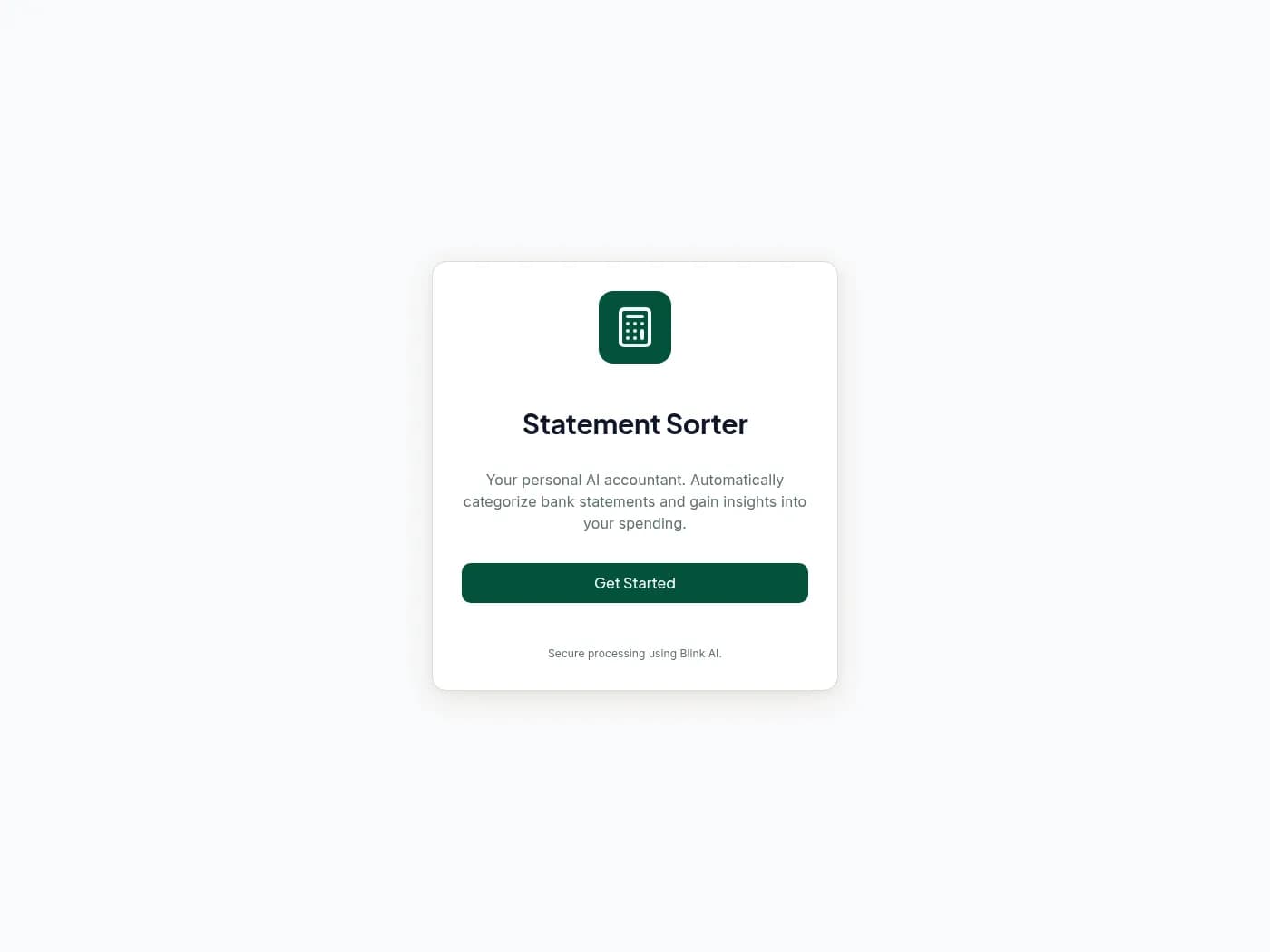 Smart Statement Sorter