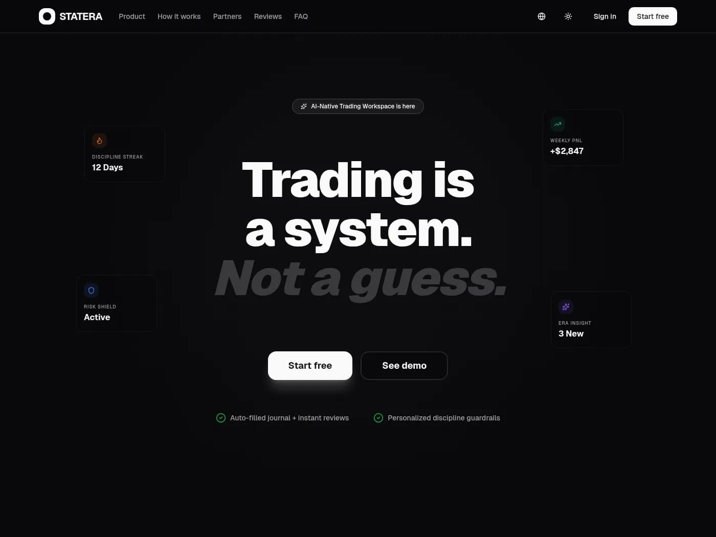 Statera Trading OS MVP