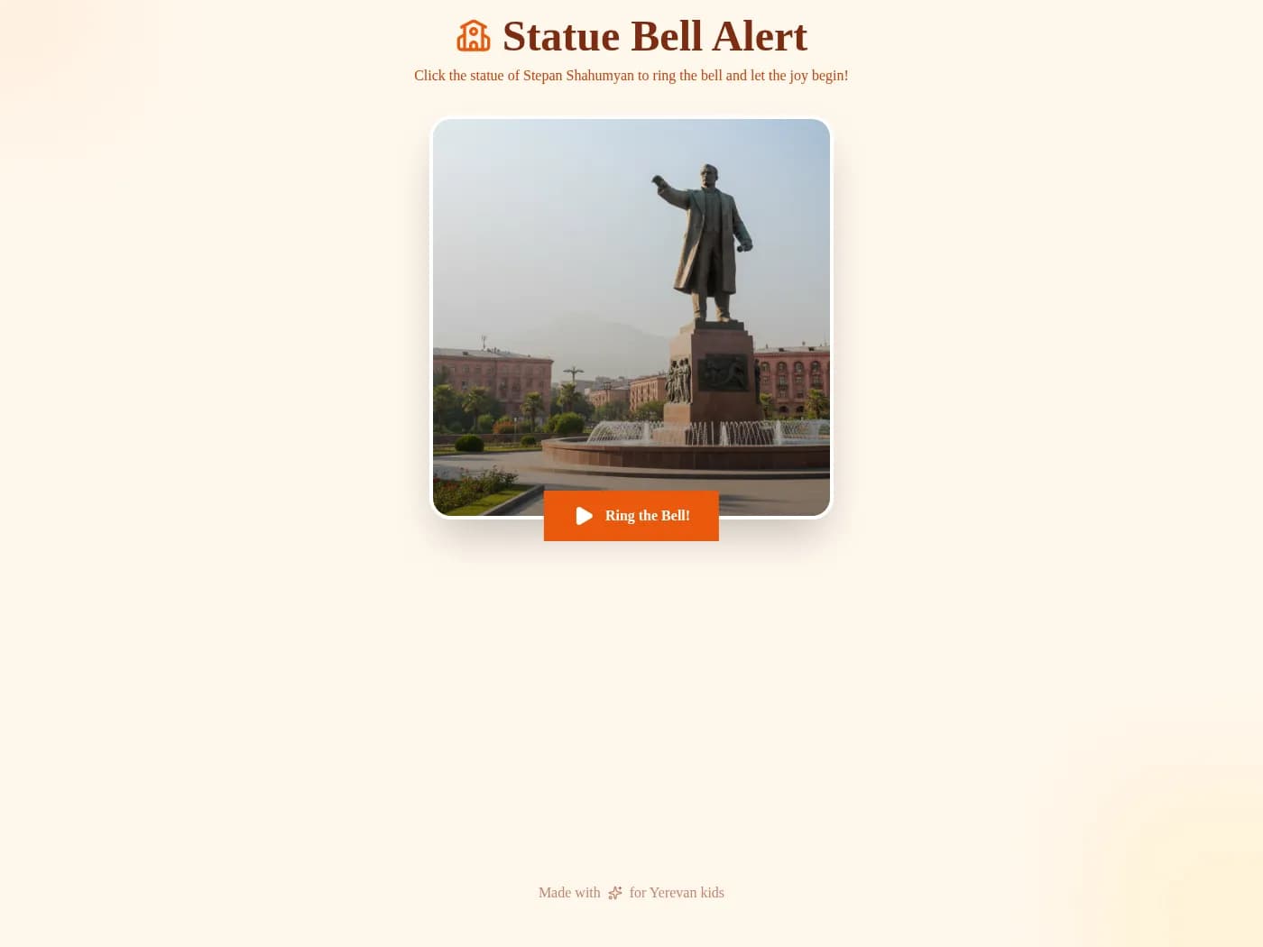 Statue Bell Alert
