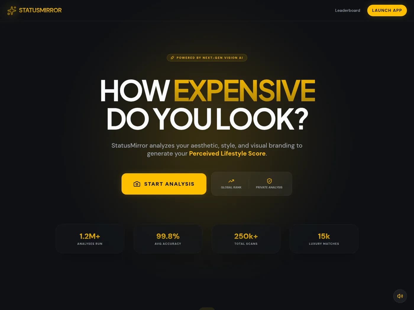 StatusMirror: Luxe IA Portrait Score