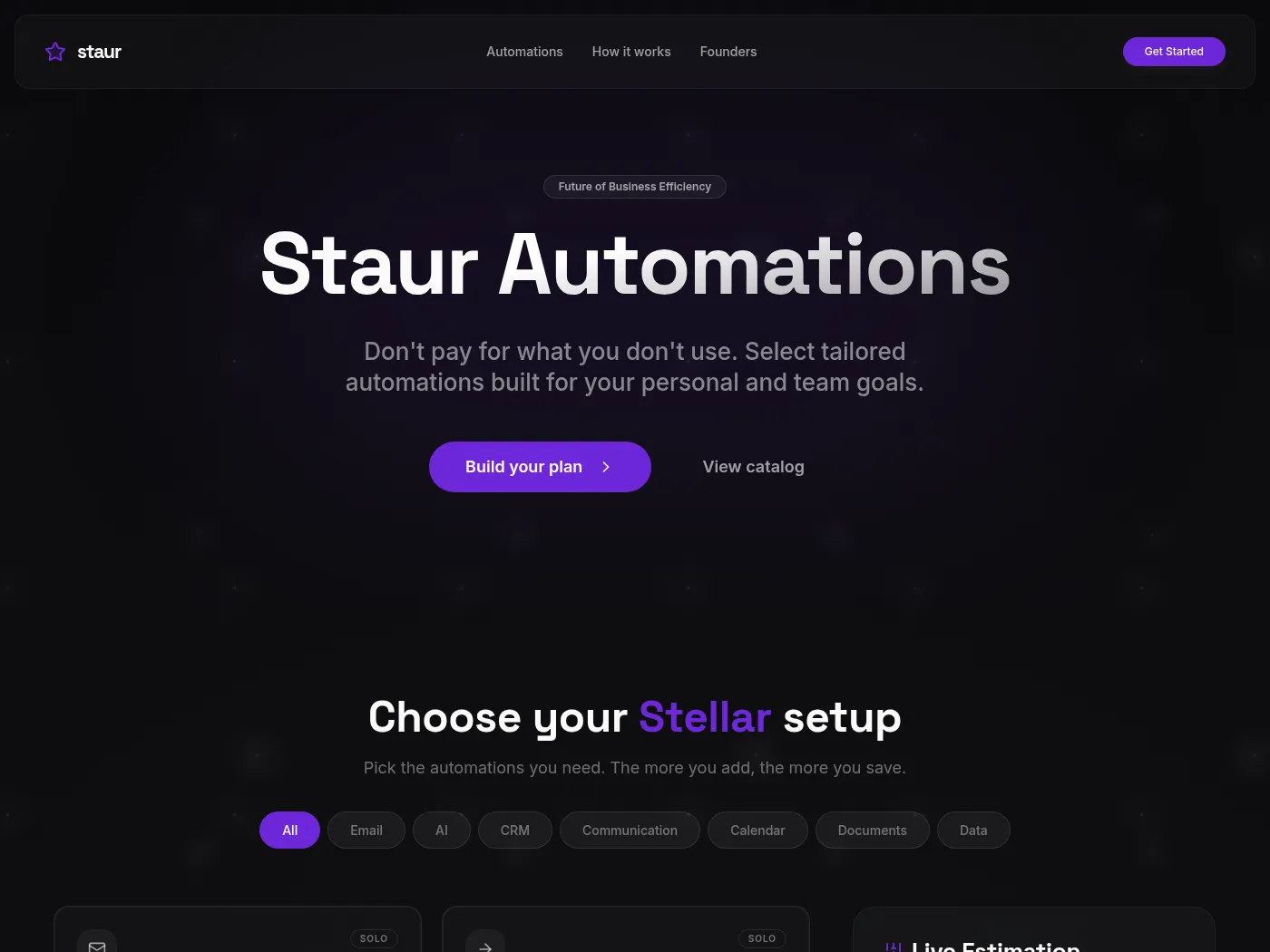 Staur Automations Platform