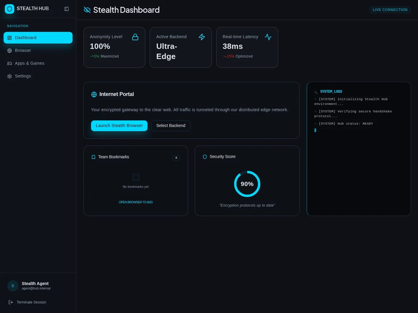 Stealth Browse Hub