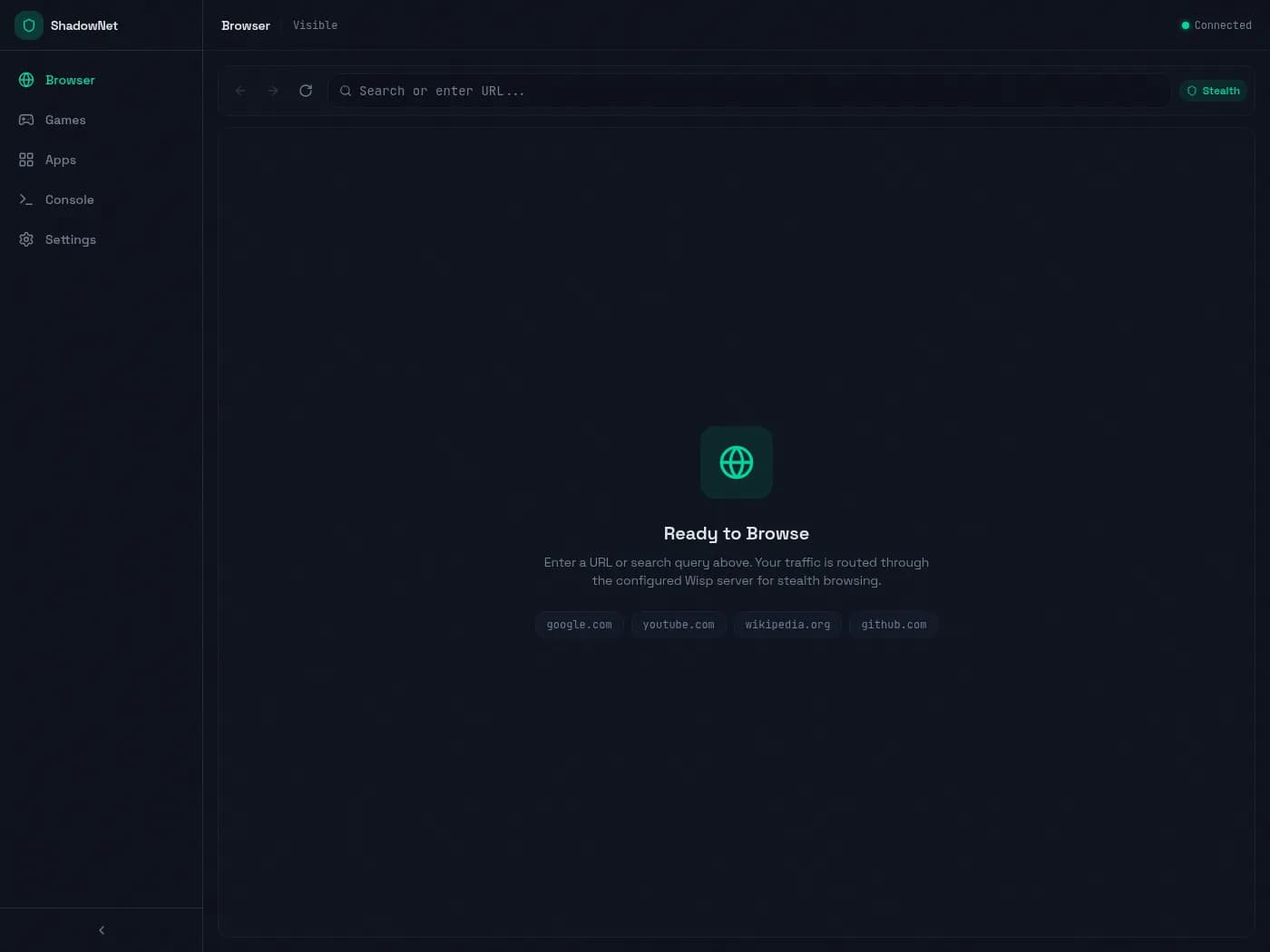 Stealth Virtual Browser Dashboard