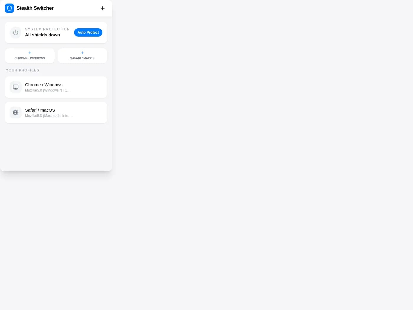 Stealth Fingerprint Switcher