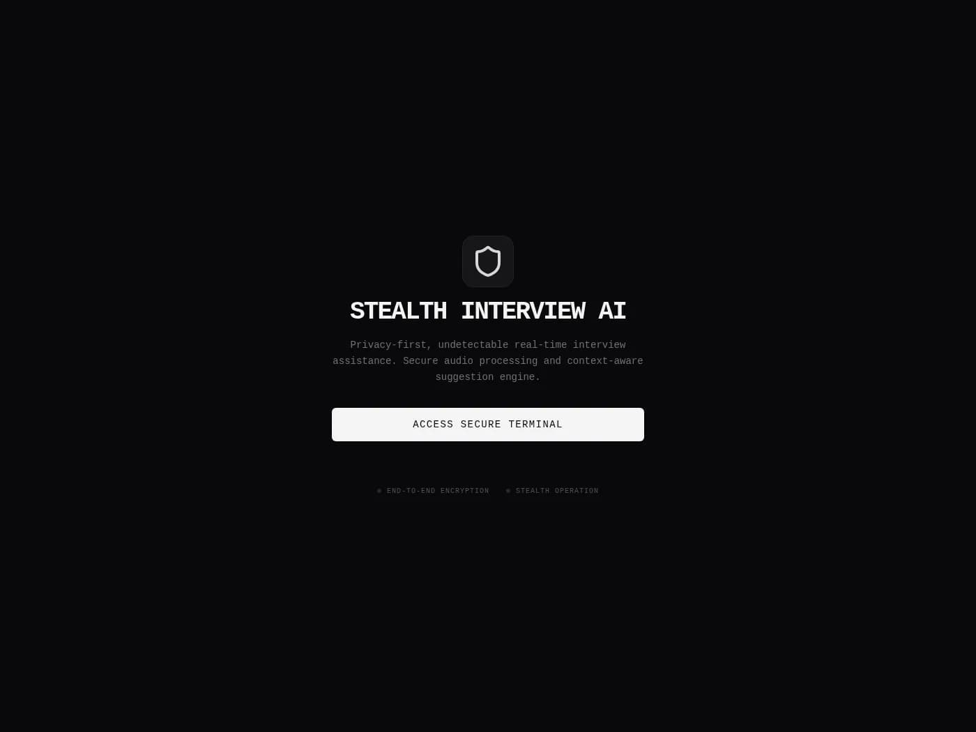 Stealth AI Interview Assistant