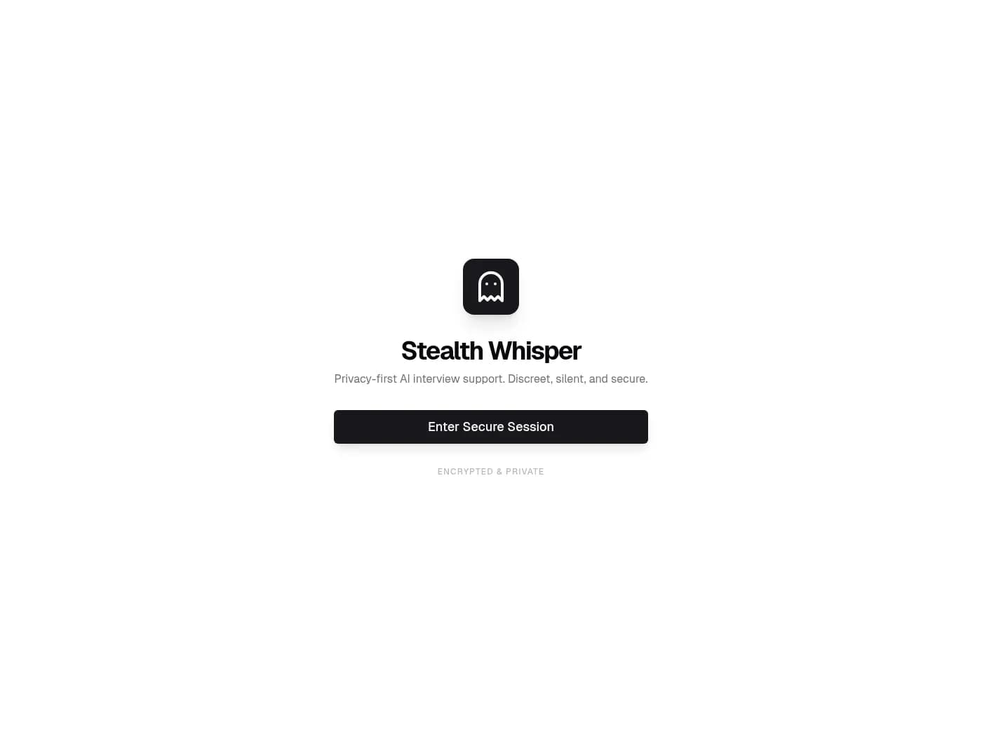 Stealth Interview Whisper