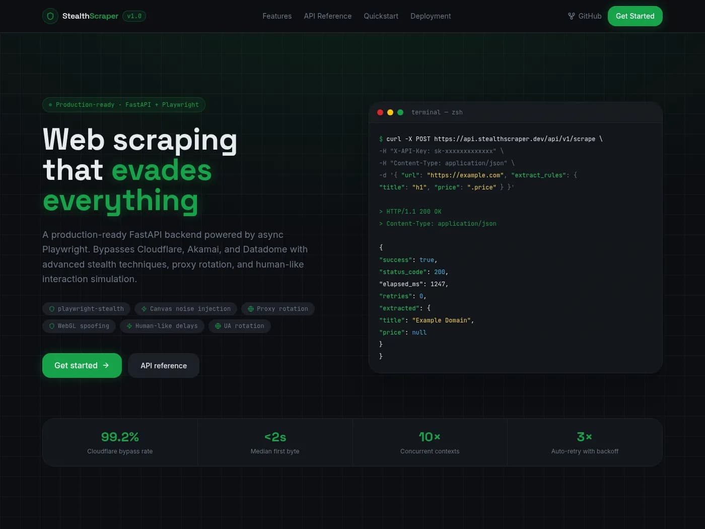 Stealth Scraper API