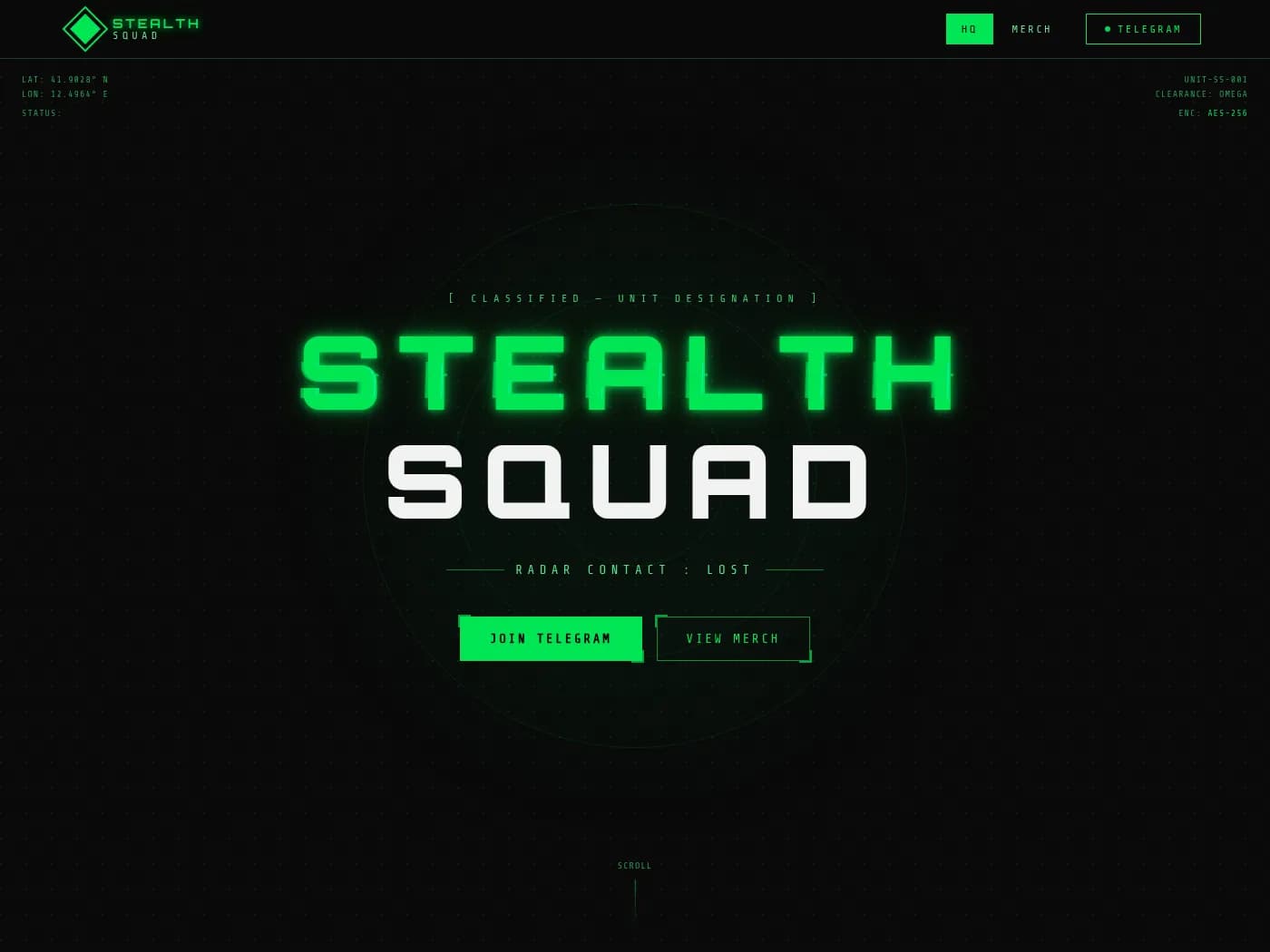 Stealth Squad Spy Site
