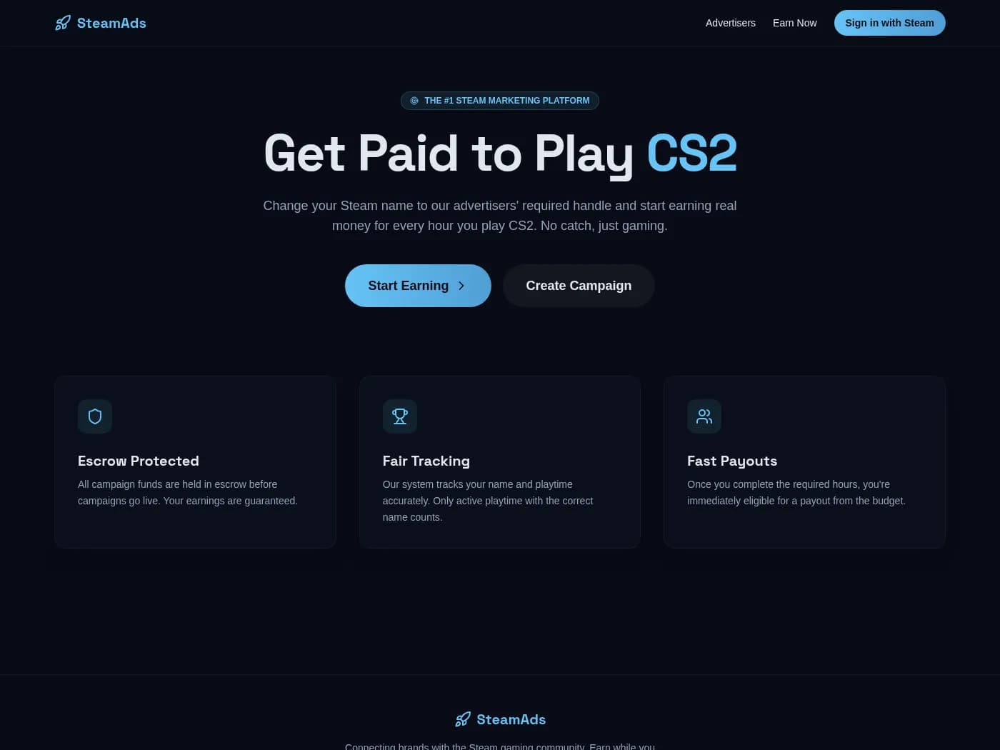 SteamUsername Ads Hub