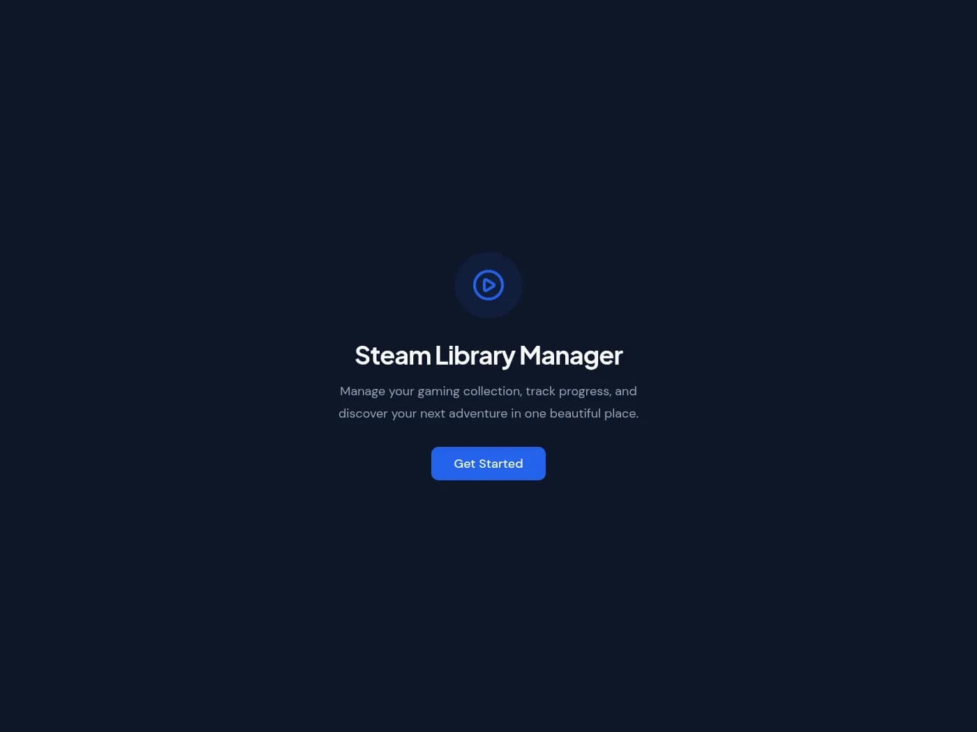 Steam Game Library Manager