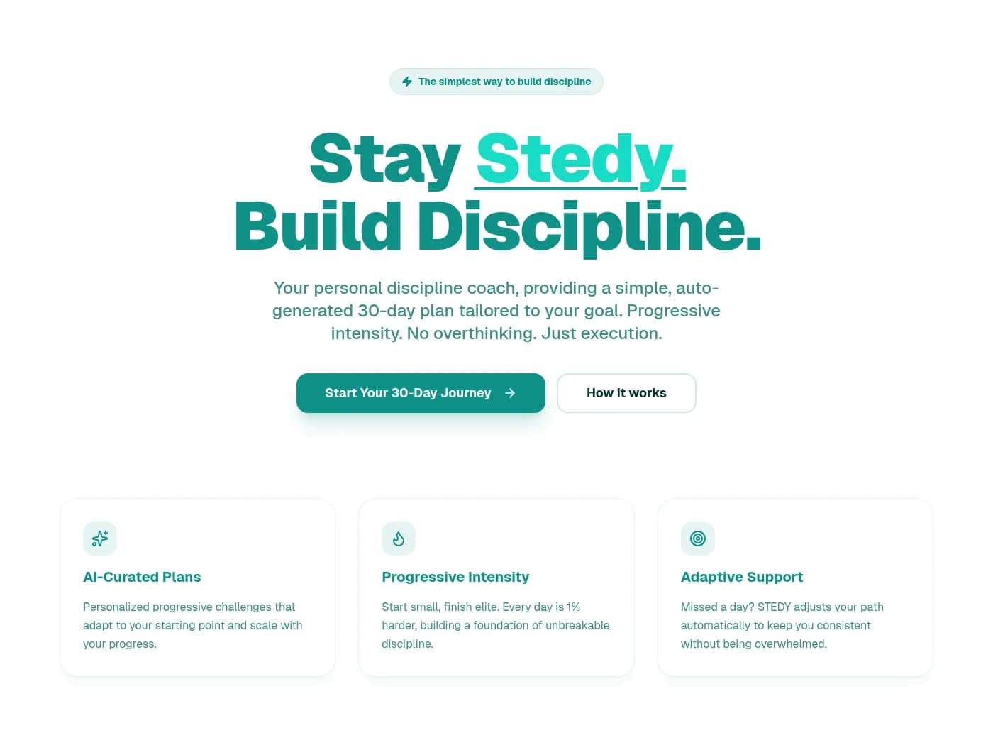 STEDY Discipline Builder