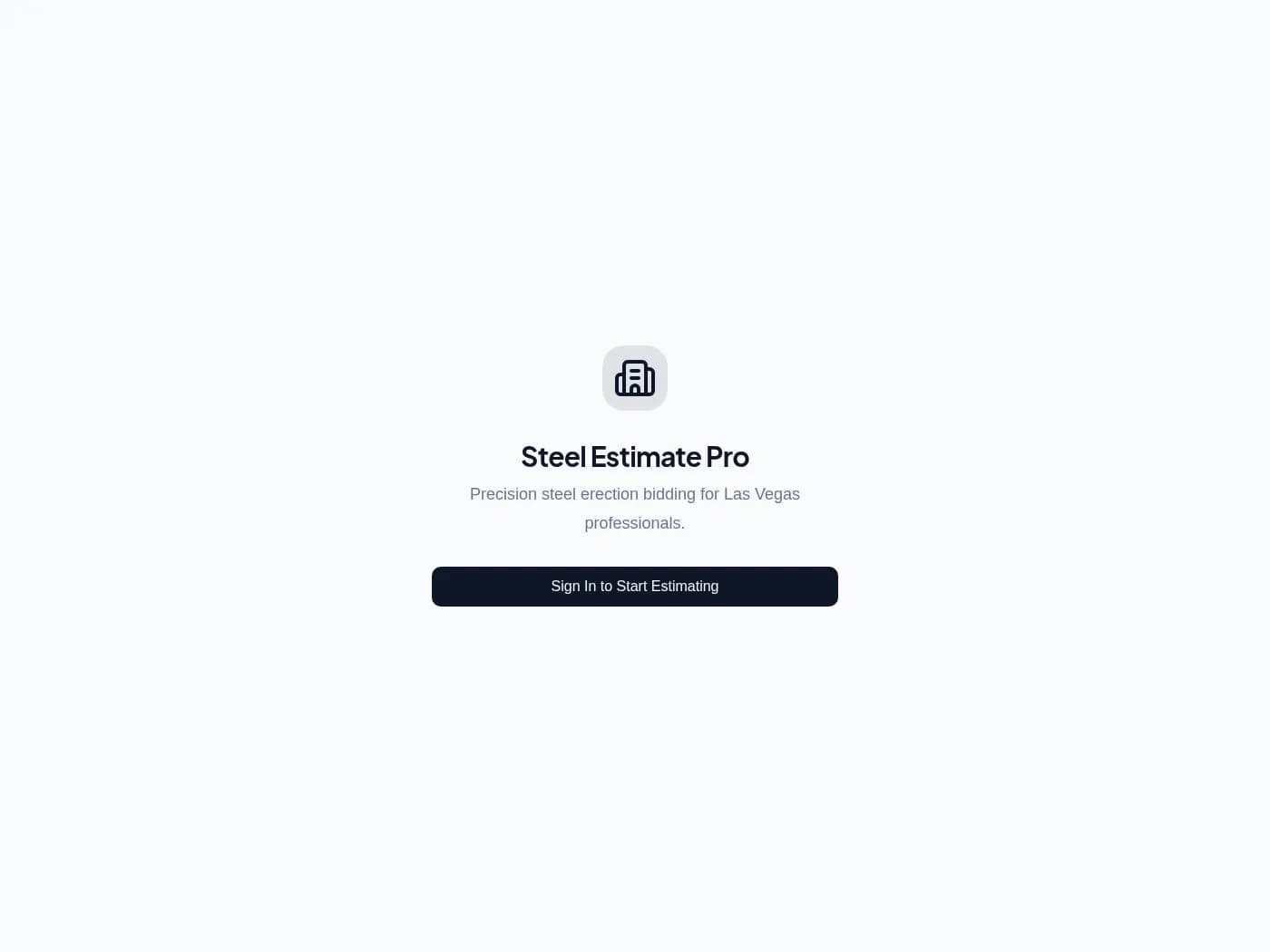 Steel Estimate Pro