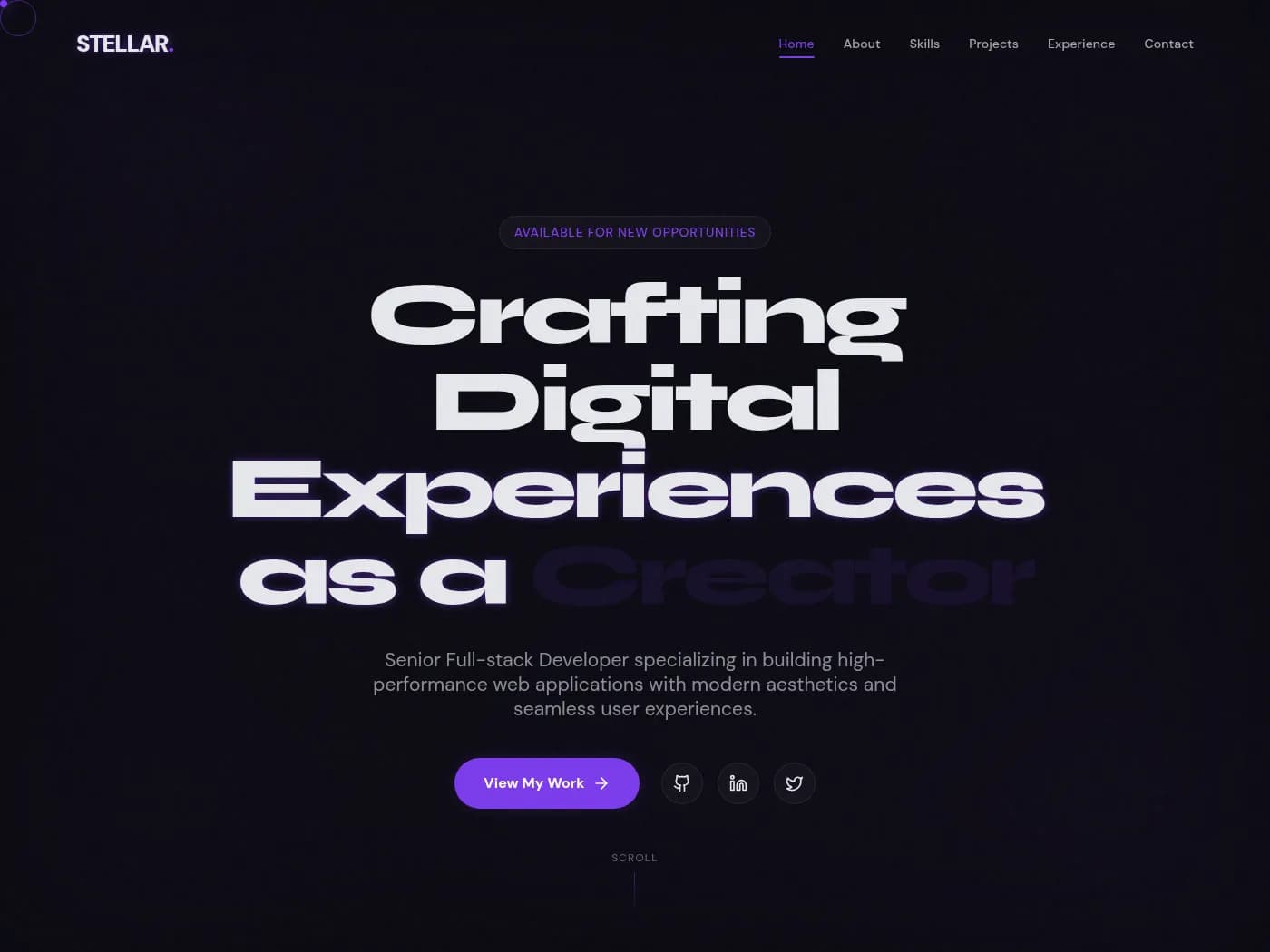 Stellar Portfolio Studio