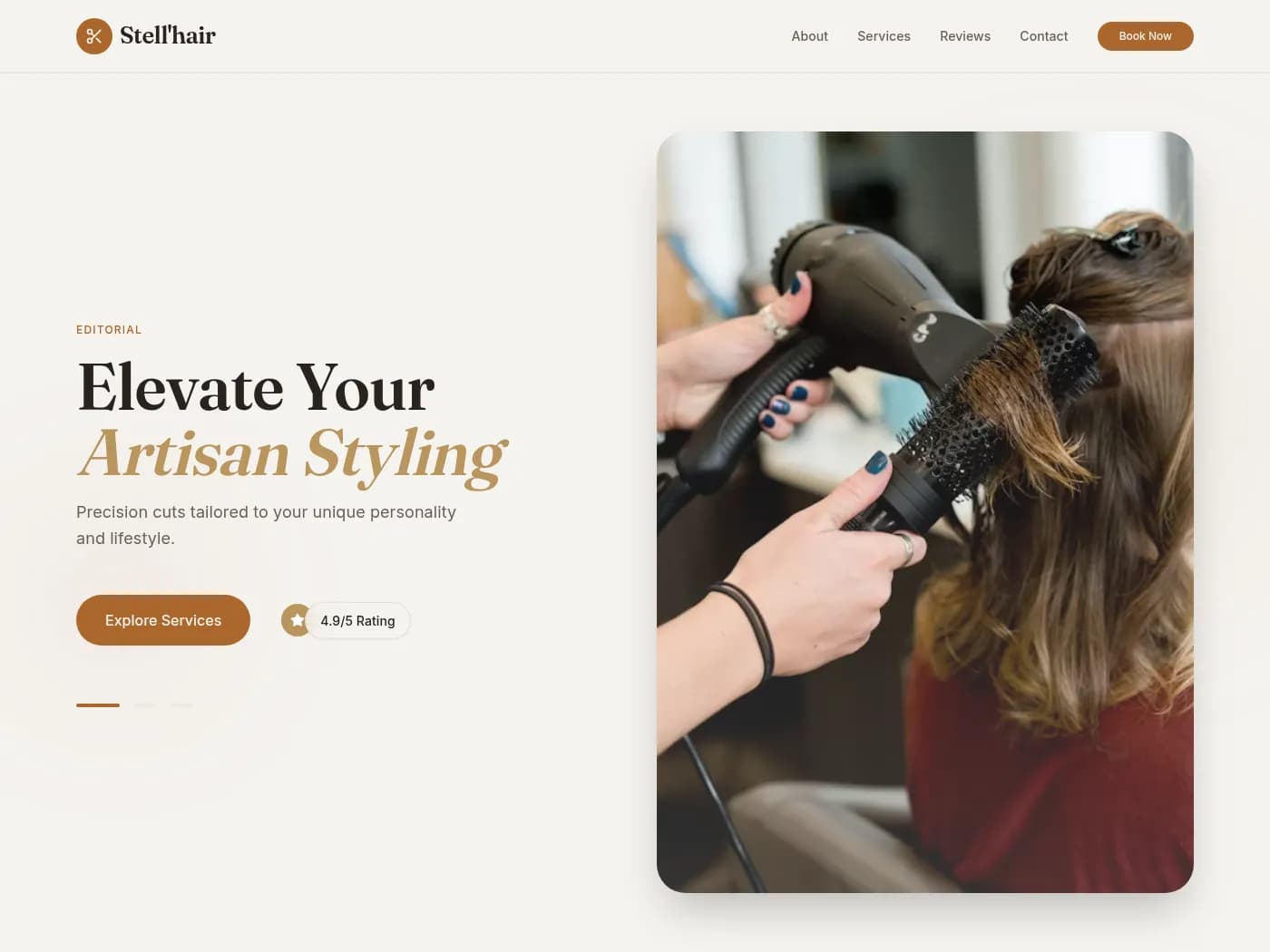 Stell'hair Portfolio Hub