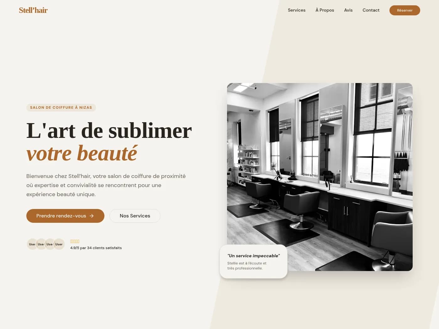Stell’hair Coiffure Web