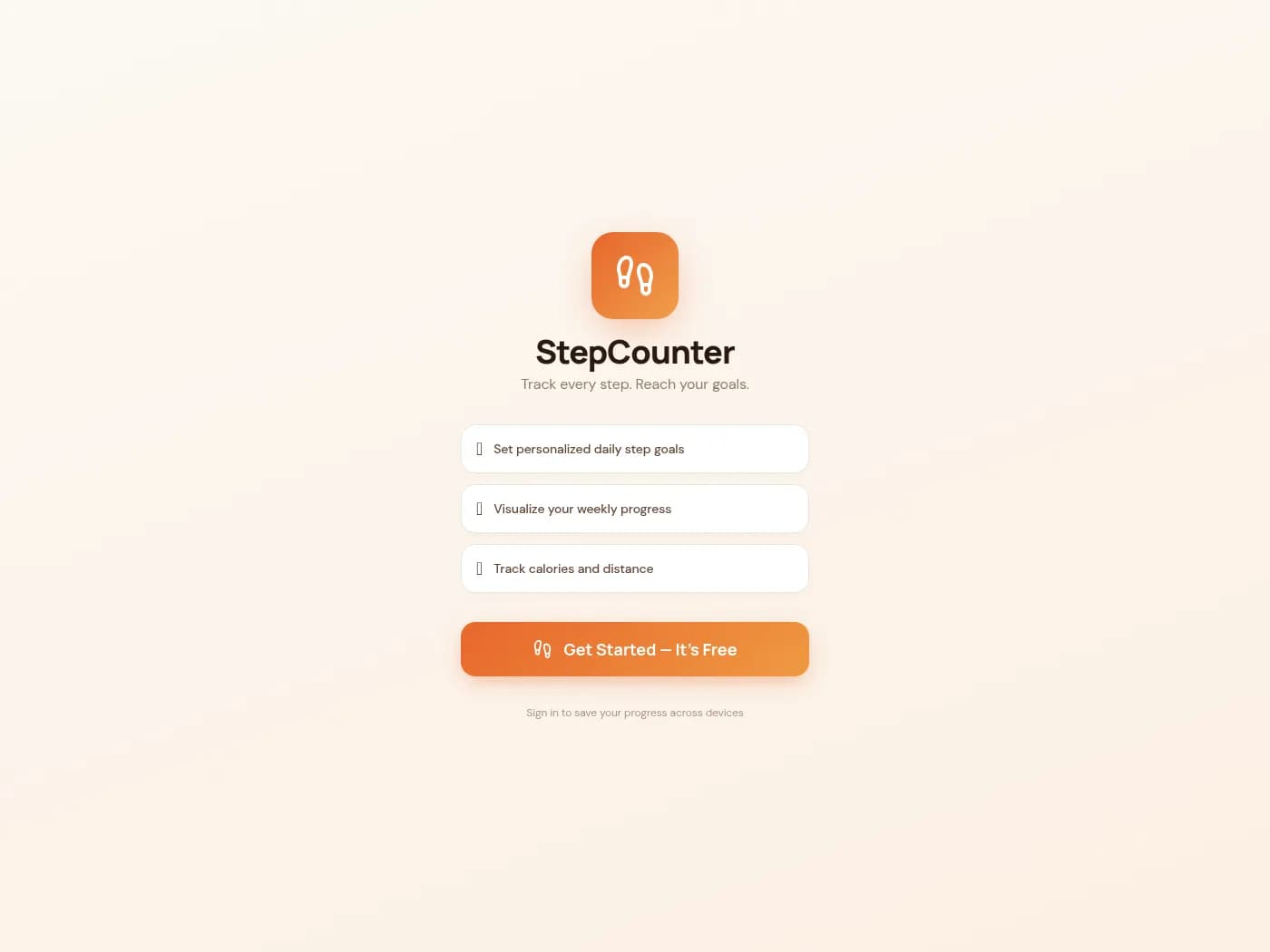 StepCounter App