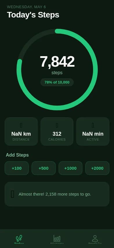 StepCount Tracker