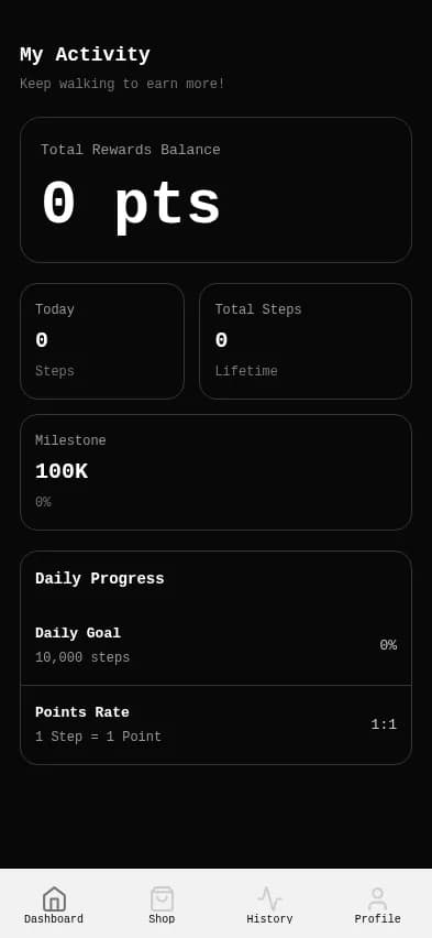 Step Rewards App