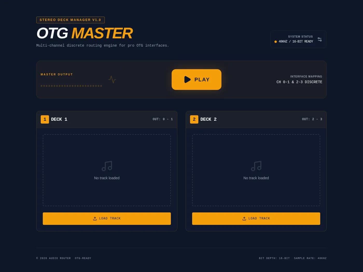 Stereo Deck Manager