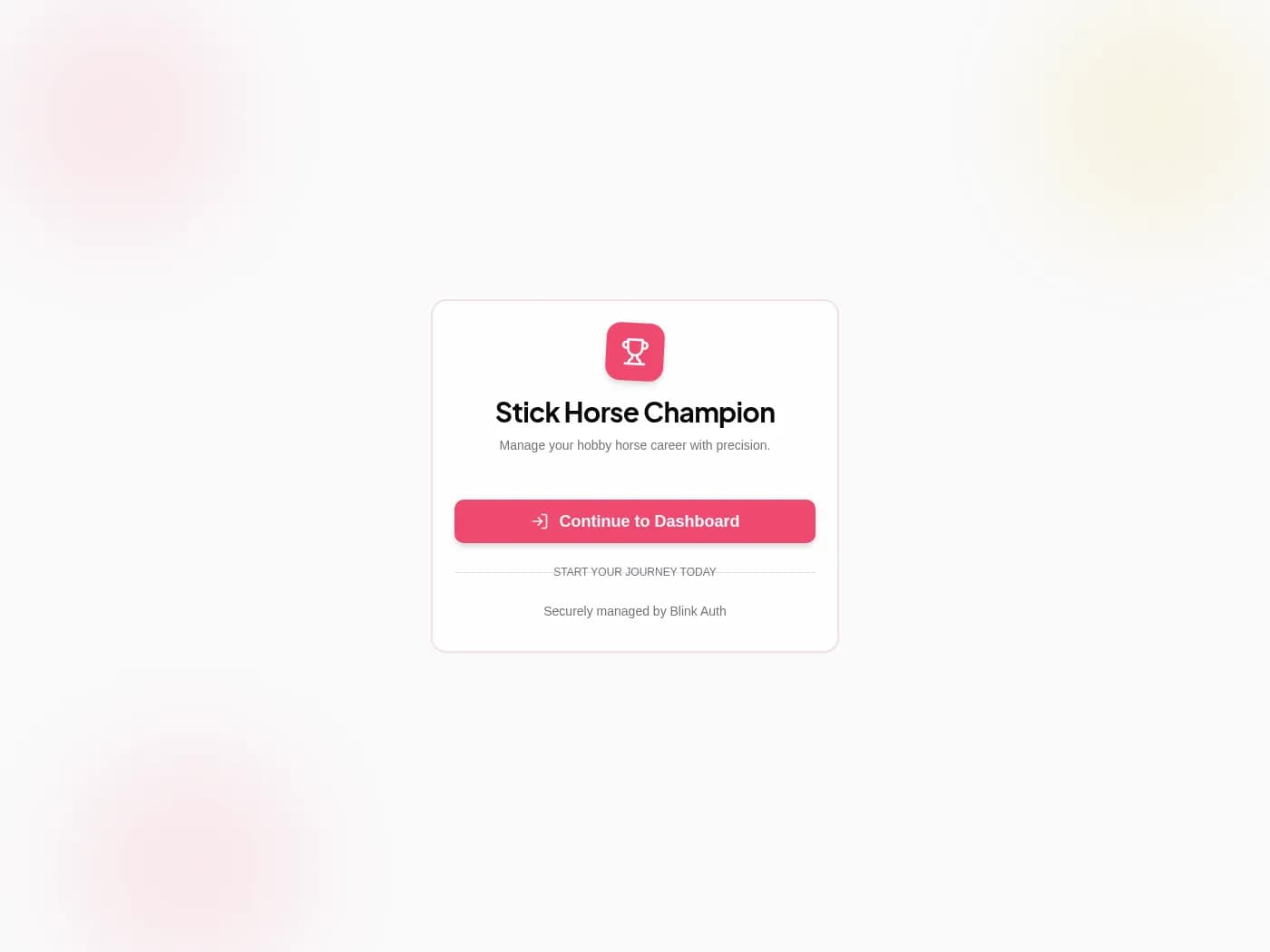 Stick Horse Champion
