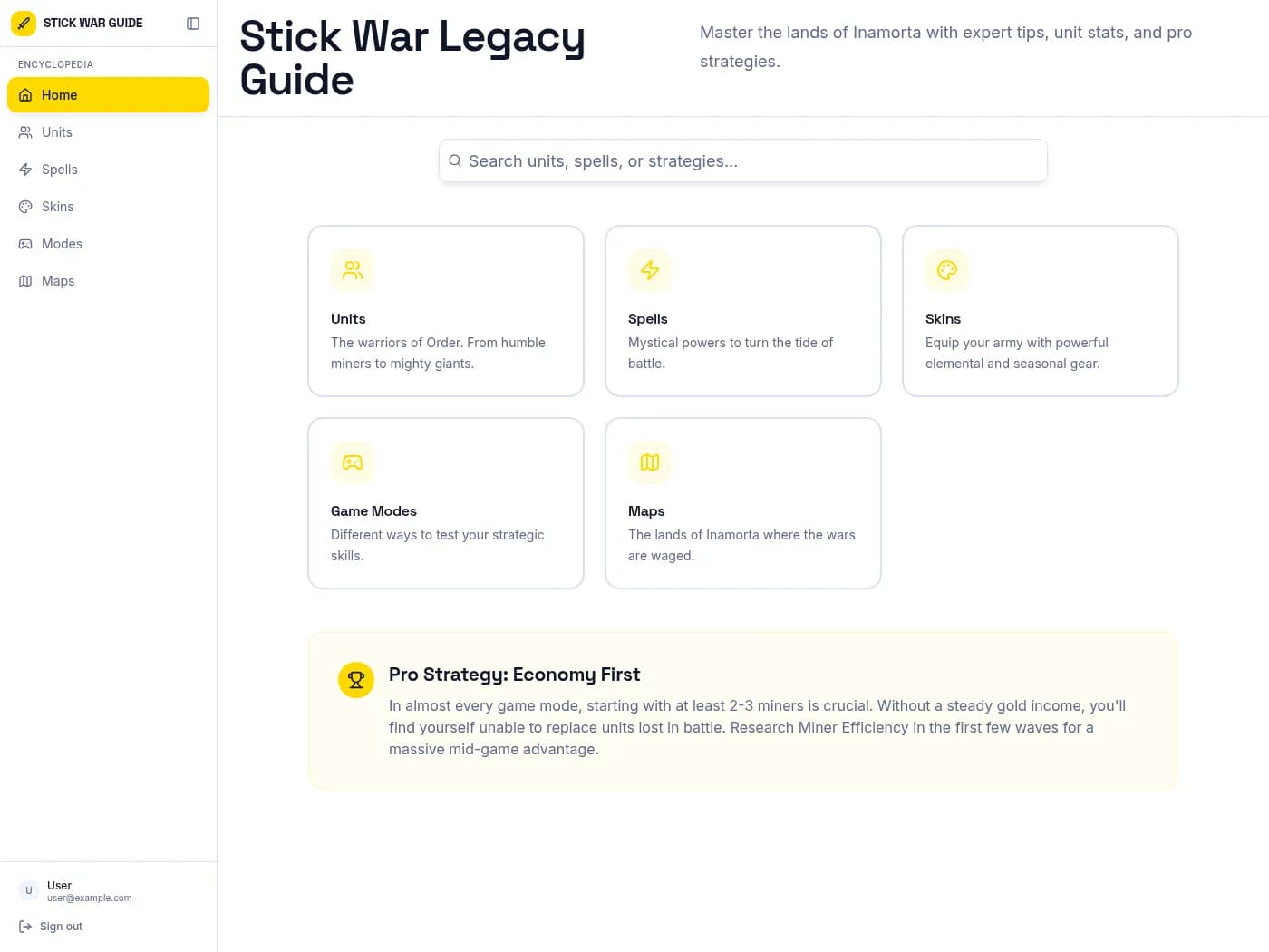 Stick War Legacy Guide