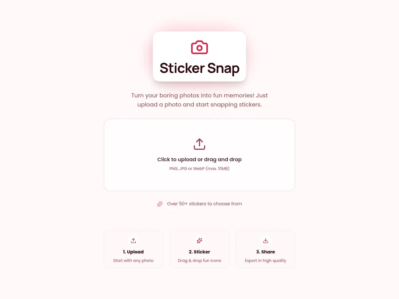Sticker Snap App