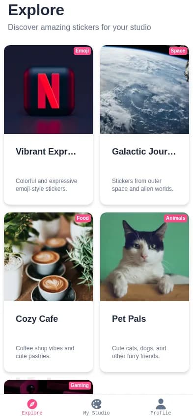 Sticker Studio App