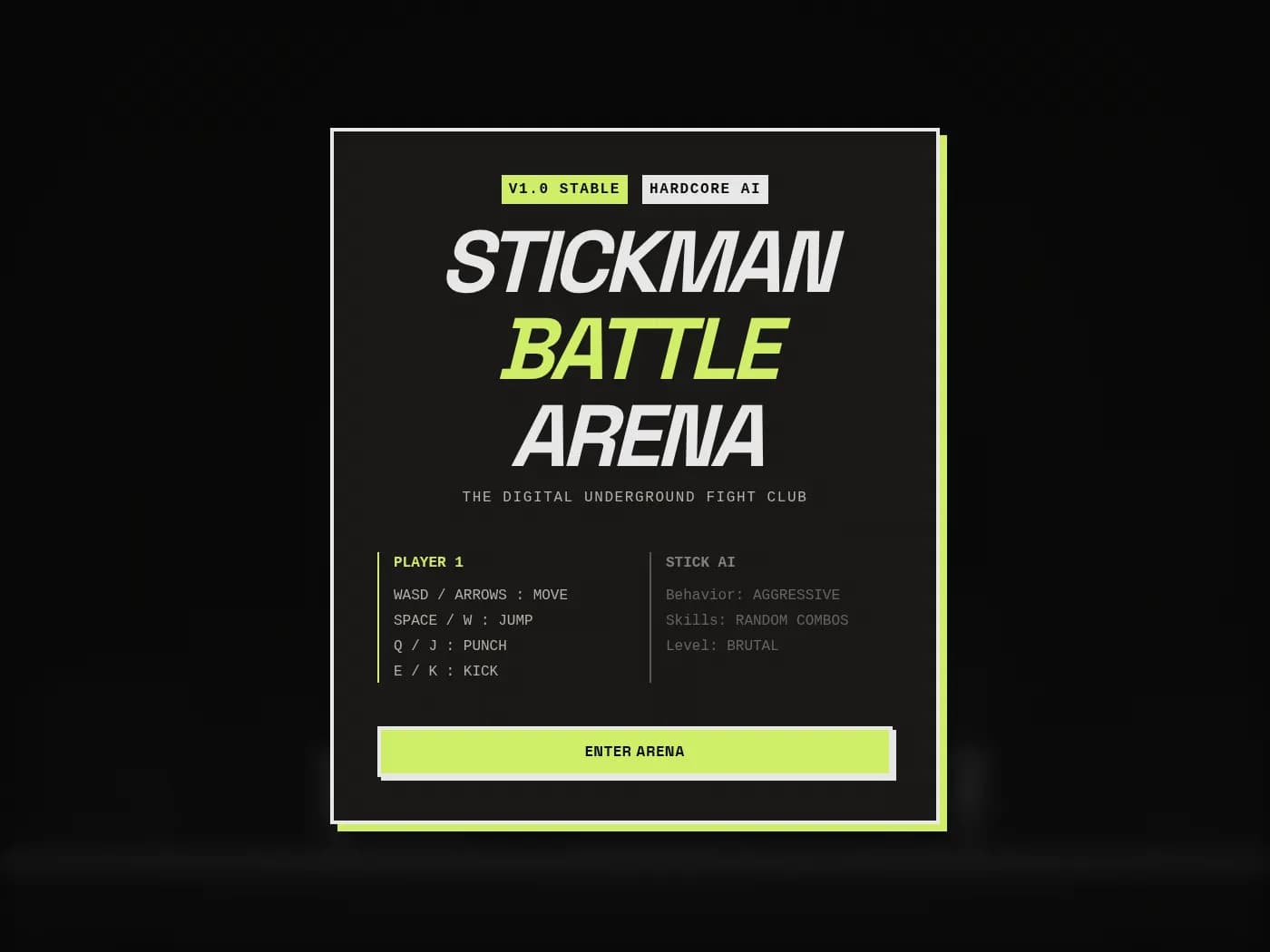Stickman Battle Arena