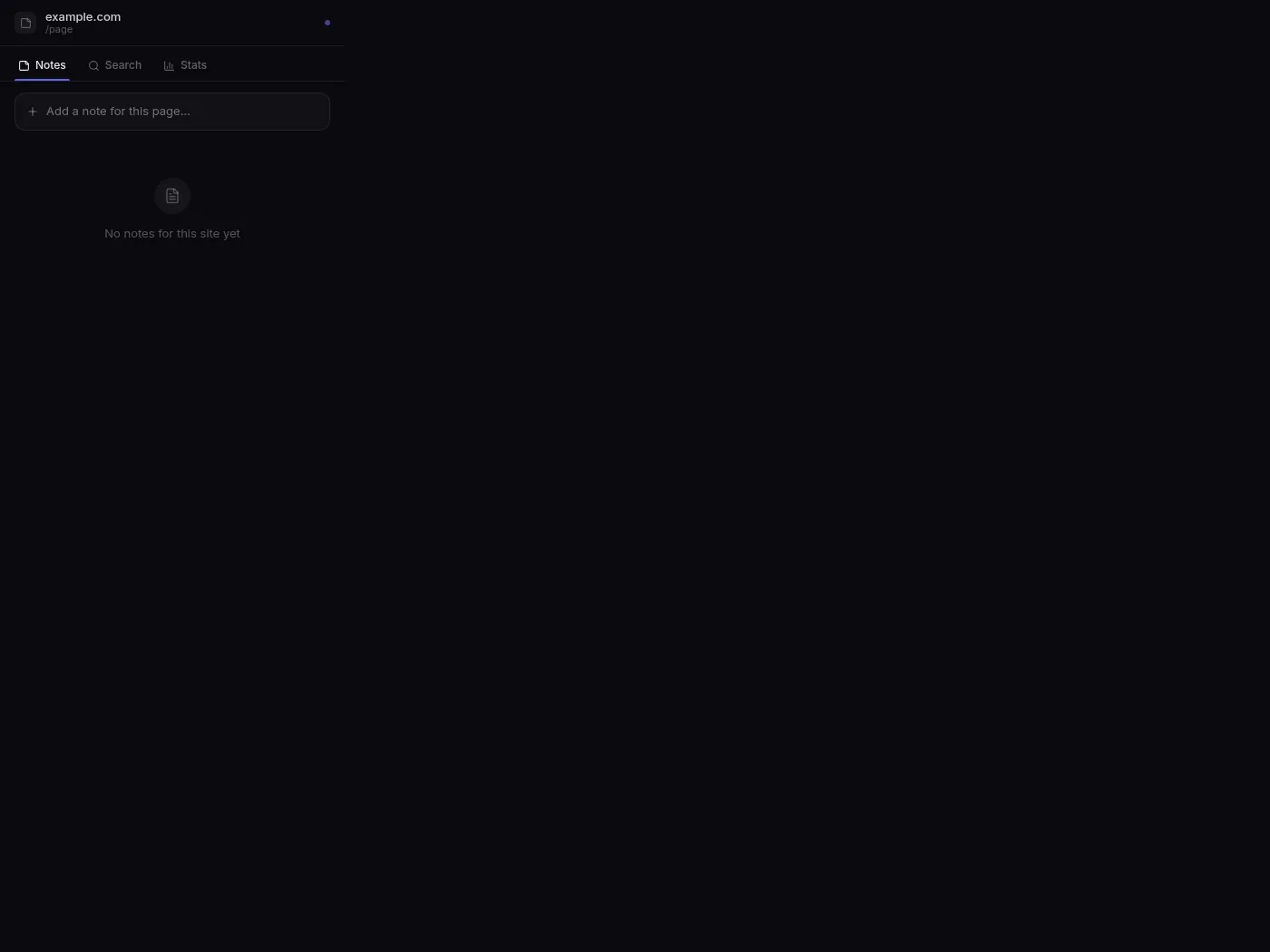 Sticky Notes Extension