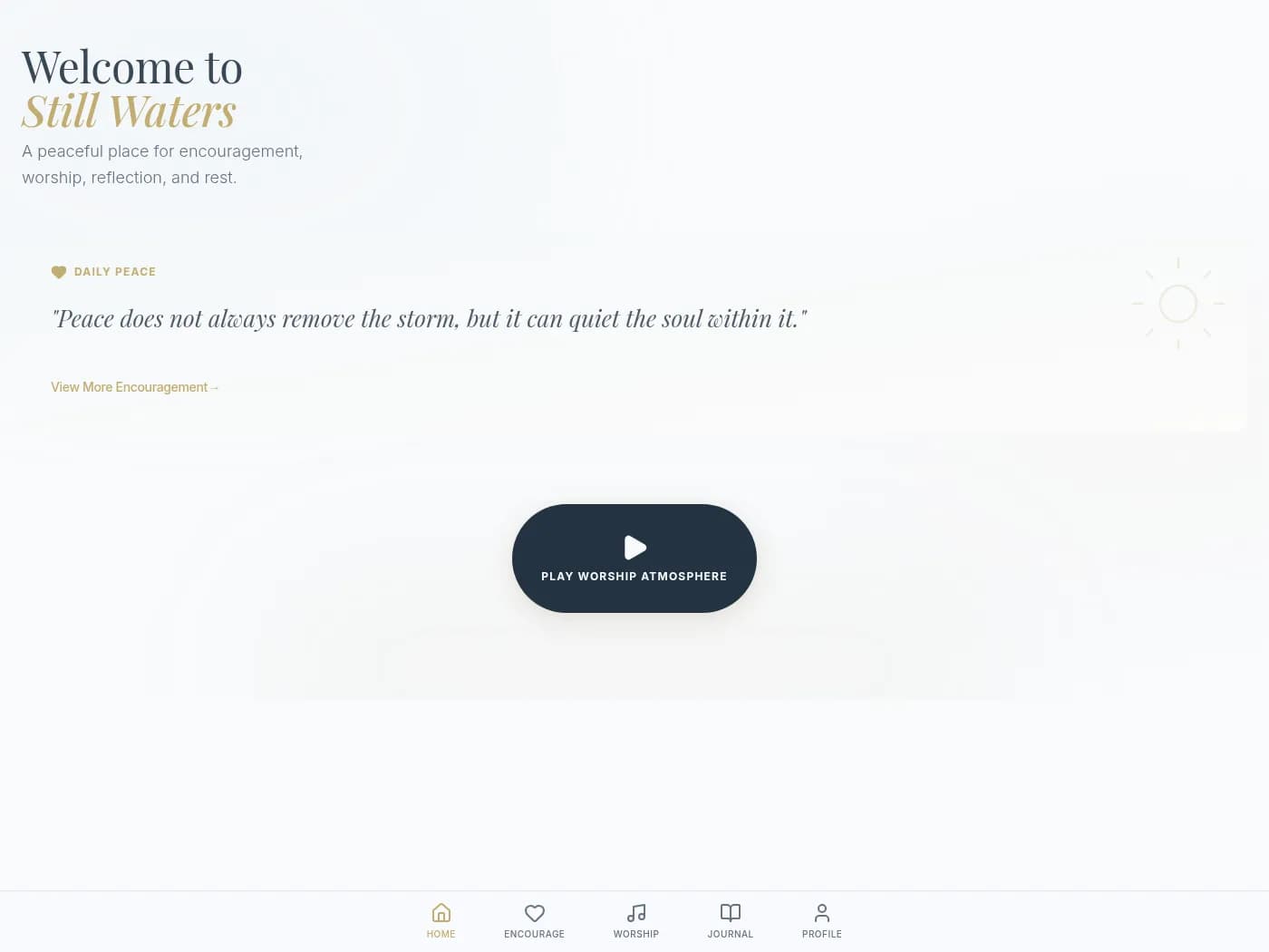 Still Waters App