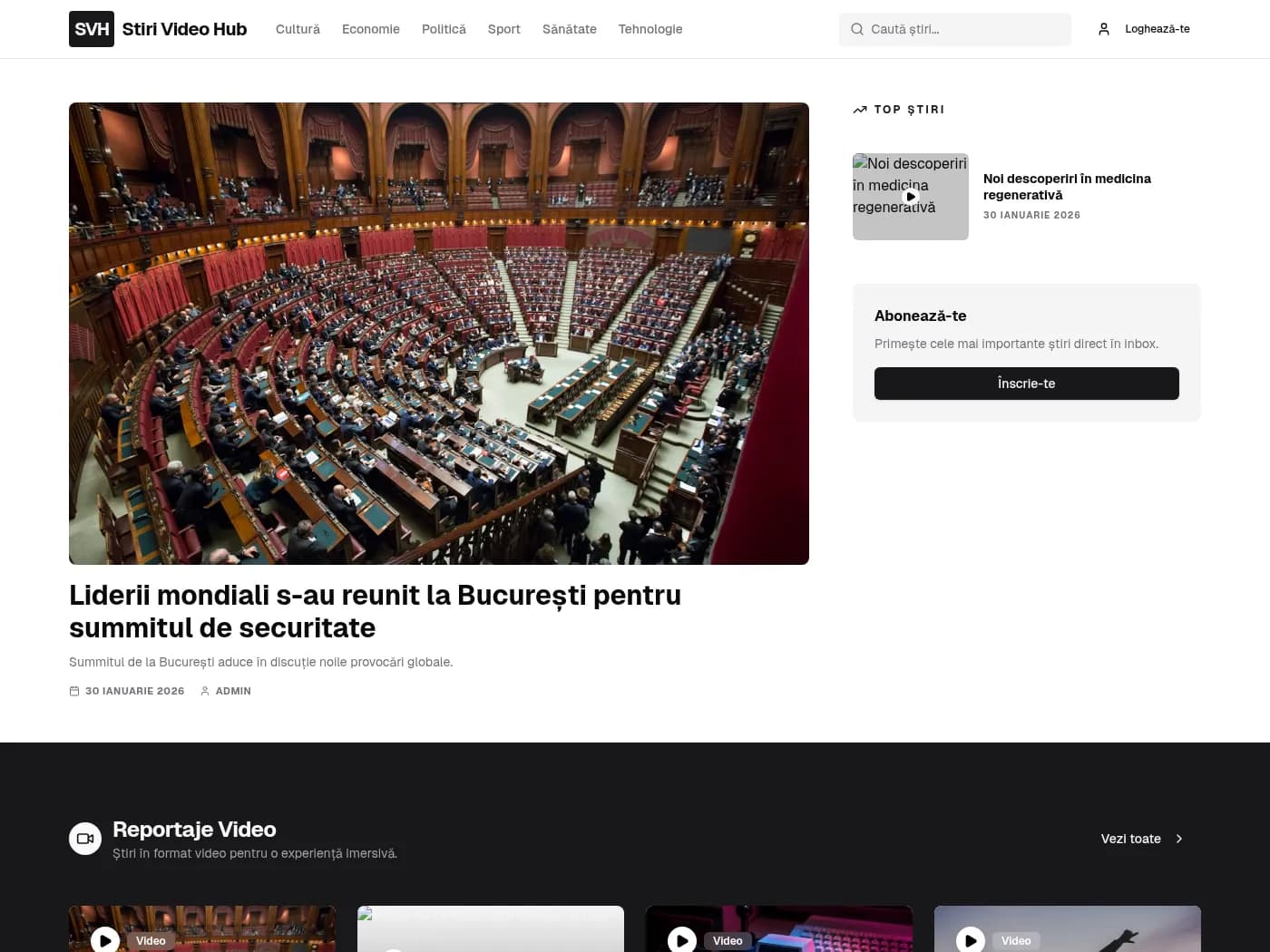 Stiri Video Hub